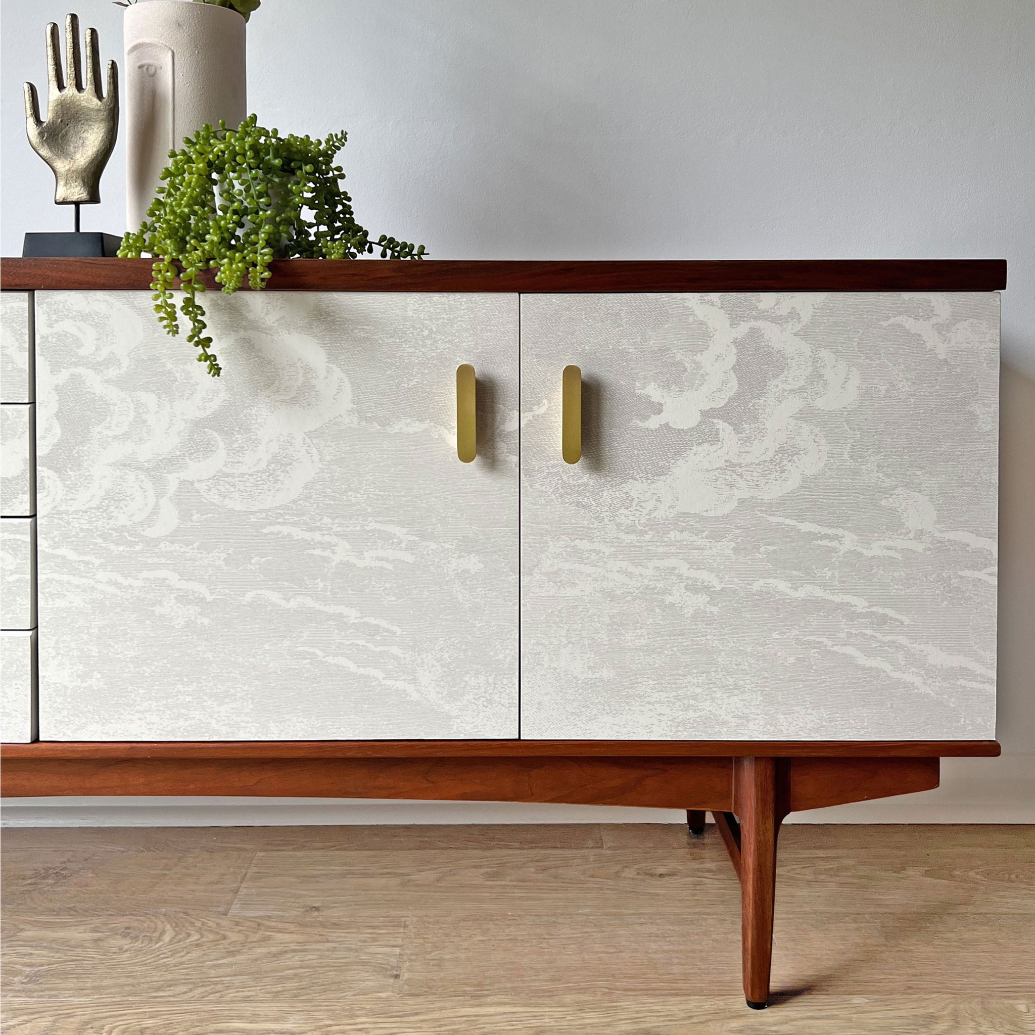 Vintage Mid Century Teak Sideboard with Iconic Fornasetti 'Nuvolette ...